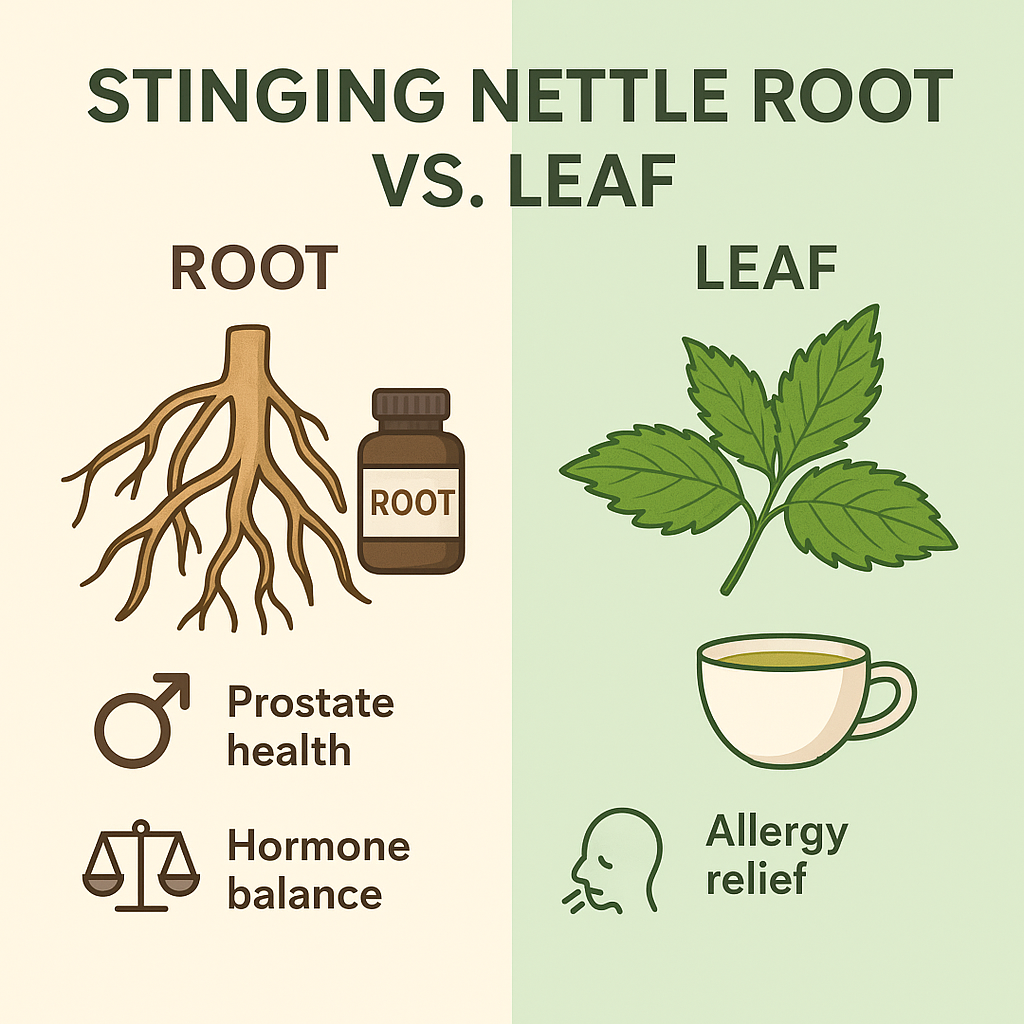 Stinging Nettle Root vs. Leaf: A Detailed Comparison – Real Herbs